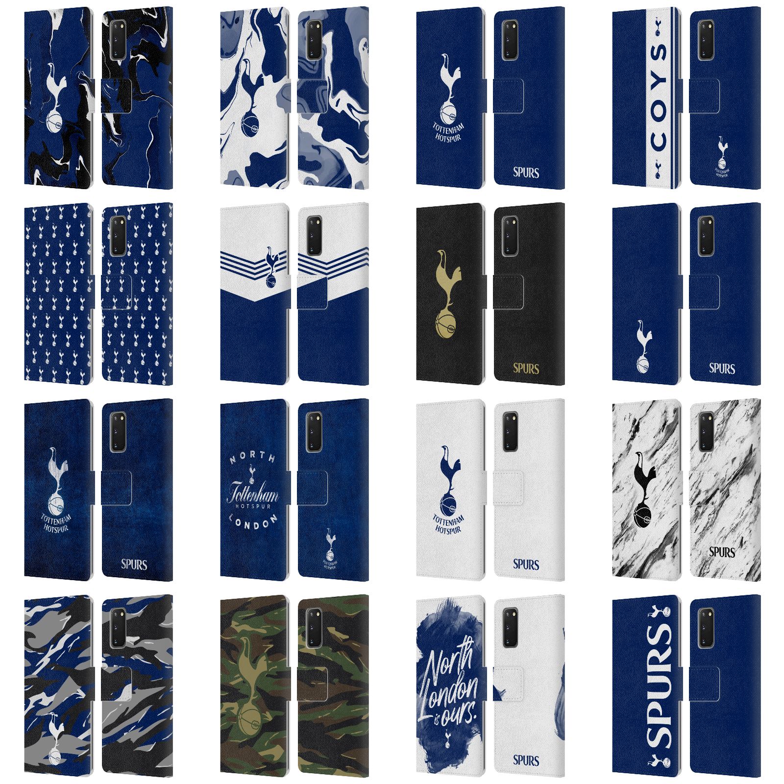 【楽天市場】公式ライセンス Tottenham Hotspur F.C. バッジ レザー手帳型ウォレットタイプケース Samsung 電話 1 ...