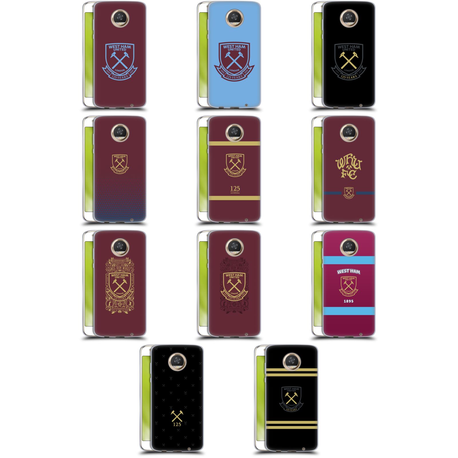 【楽天市場】公式ライセンス West Ham United FC 125 Year アニバーサリー ソフトジェルケース Motorola 電話 ...