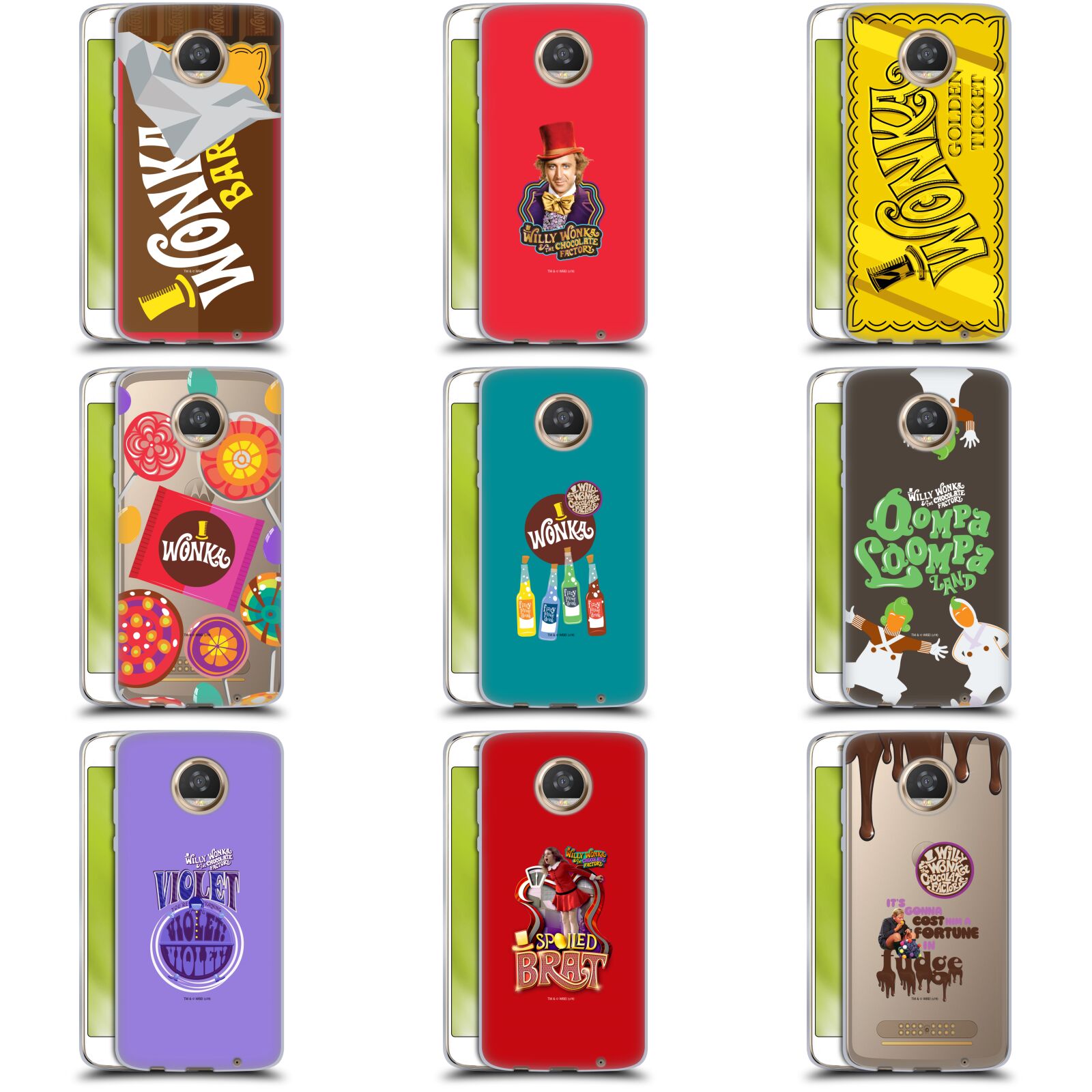 【楽天市場】公式ライセンス Willy Wonka and the Chocolate Factory グラフィック ソフトジェルケース ...