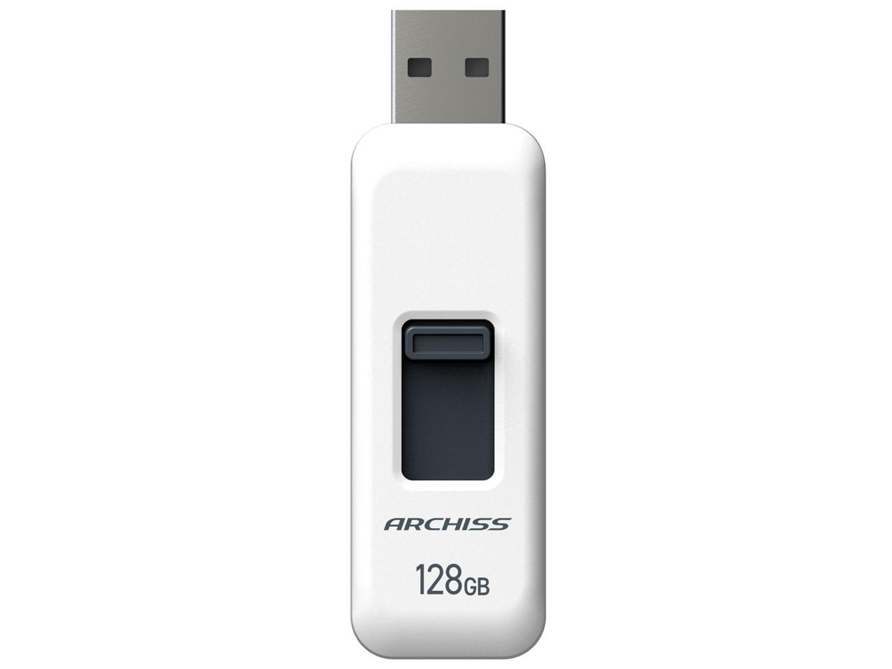 【楽天市場】アーキサイト USBフラッシュメモリ USB2.0対応 128GB(AS-128GU2-PSW)：ECJOY！楽天市場店