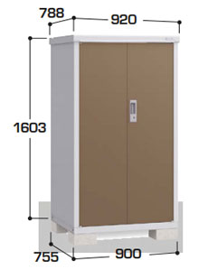 【楽天市場】イナバ物置 タイヤストッカー BJX-097DT 【お客様組立】【エリア限定送料無料】 エボニーブラウン：環境生活