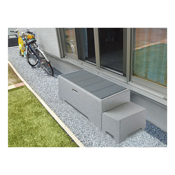 【楽天市場】トーシン ファンステップ 踊り場+ステップセット KSBF-8058+KSUF-3058：環境生活