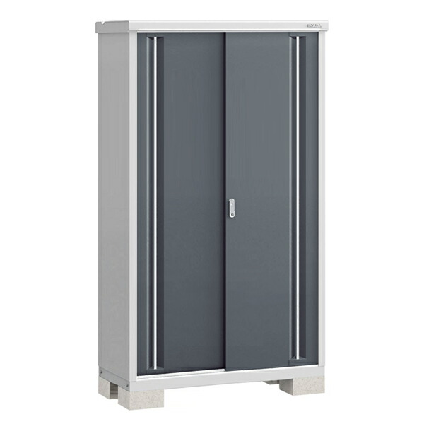 【楽天市場】【標準組立費込】【長もの収納タイプ】イナバ物置 シンプリー MJX-115EP 幅1120×奥行548×高さ1903mm チャコールグレー：環境生活
