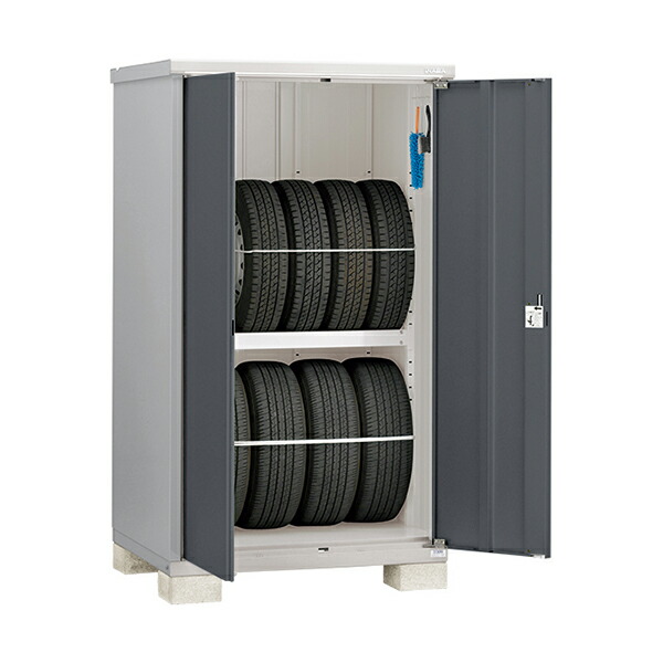 【楽天市場】イナバ物置 タイヤストッカー BJX-119ET 【エリア限定送料無料】【標準組立費込み】 チャコールグレー：環境生活