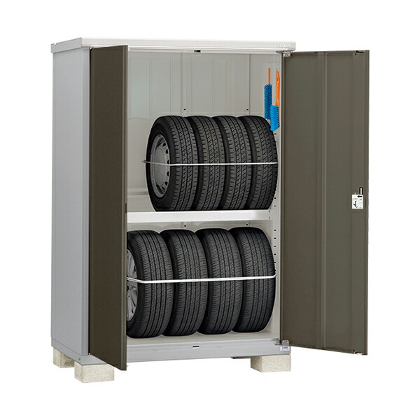 【楽天市場】イナバ物置 タイヤストッカー BJX-137ET 【エリア限定送料無料】【標準組立費込み】 エボニーブラウン：環境生活