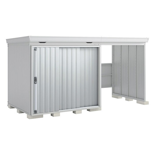 【楽天市場】物置 屋外 イナバ物置 フォルタウィズ FW-2218+18KS 右側開放スペース スタンダード 一般型 プラチナシルバー [製品5年保証] 収納 大型：環境生活