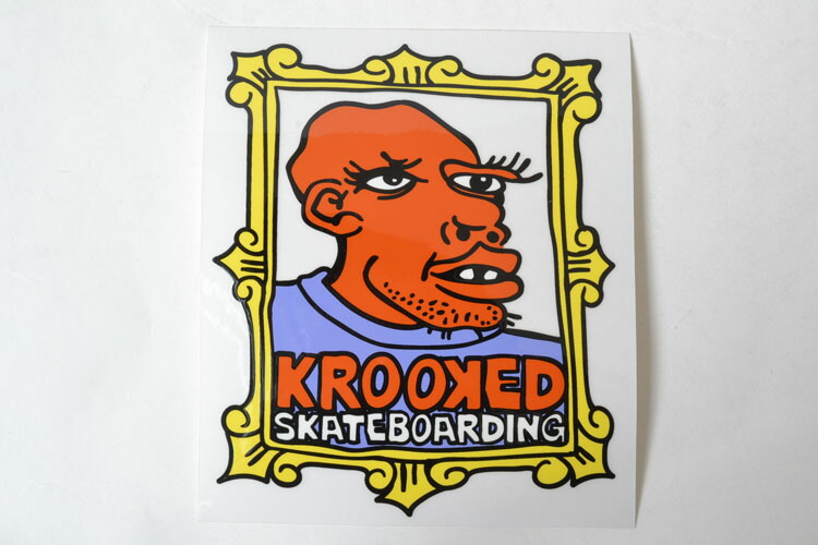 【楽天市場】KROOKED STICKER クルックド クルキッド スケート ステッカー：honey（ハニー）