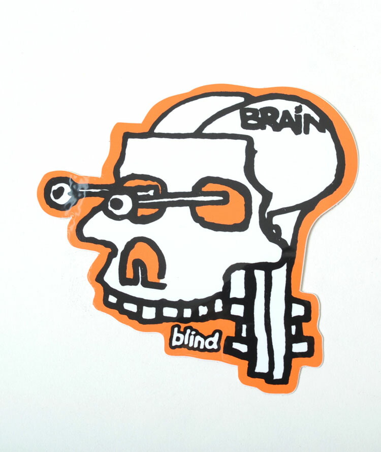 【楽天市場】BLIND STICKER ブラインド ステッカー BRAIN ホワイト×オレンジ：honey（ハニー）