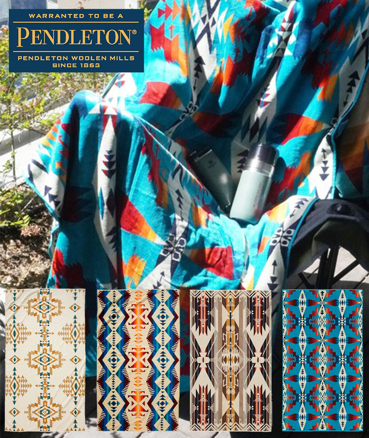 【楽天市場】【4カラー】Pendleton ペンドルトン オーバーサイズ バス タオル ブランケット ジャガード：honey（ハニー）