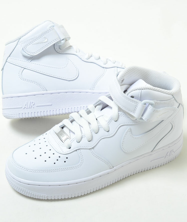 【楽天市場】NIKE AIRFORCE 1 MID '07 ナイキ エア フォース 1 ミッド '07 ホワイト 白 メンズ スニーカー ...