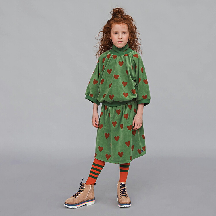 【楽天市場】CarlijnQ カーラインク スカート hearts - long skirt velvet KIDS キッズ 子供 ベロア素材 ベルベット 海外ブランド オランダ ヨーロッパ ...