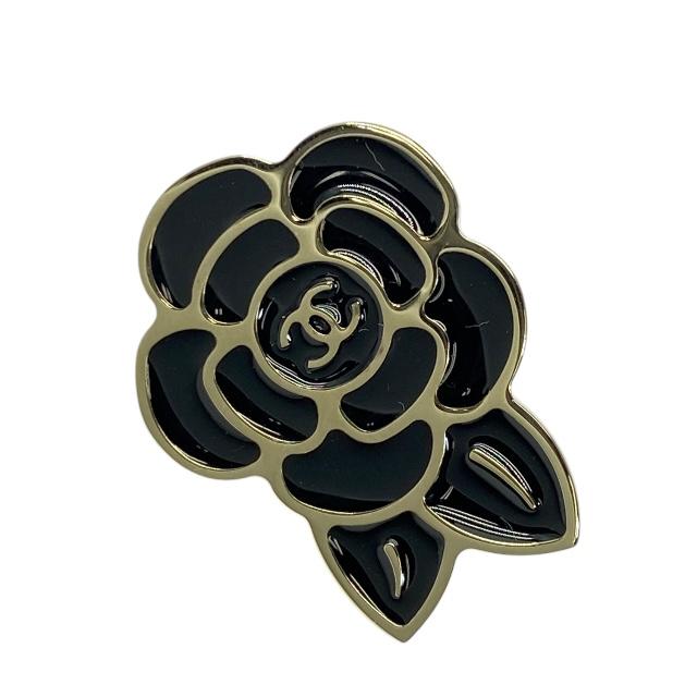 【楽天市場】CHANEL シャネル ブローチ ピンブローチ アクセサリー ジュエリー 小物 カメリア ココマーク GP ゴールド ブラック ...