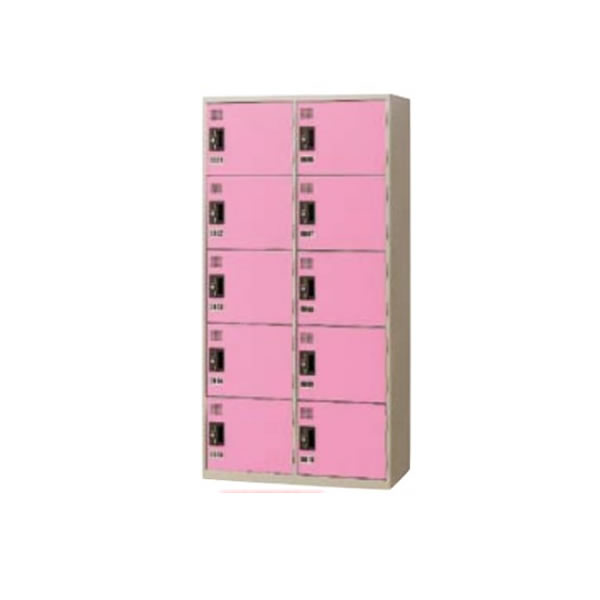 【楽天市場】コインロッカー コインリターン式 10室 幅900×奥行き455mm【KR-2510SN】：エコノミーオフィス-オフィス家具