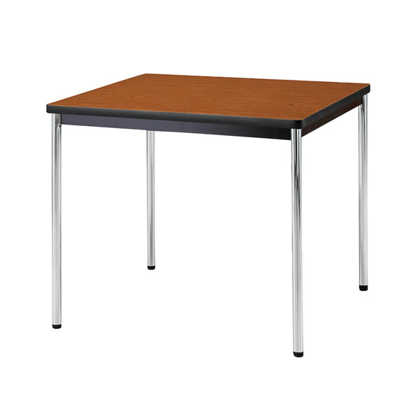 【楽天市場】会議テーブル/ミーティングテーブル TDWS【棚なし・丸脚・メッキ脚・エラストマエッジ】 幅900×奥行き900×高さ700mm ...