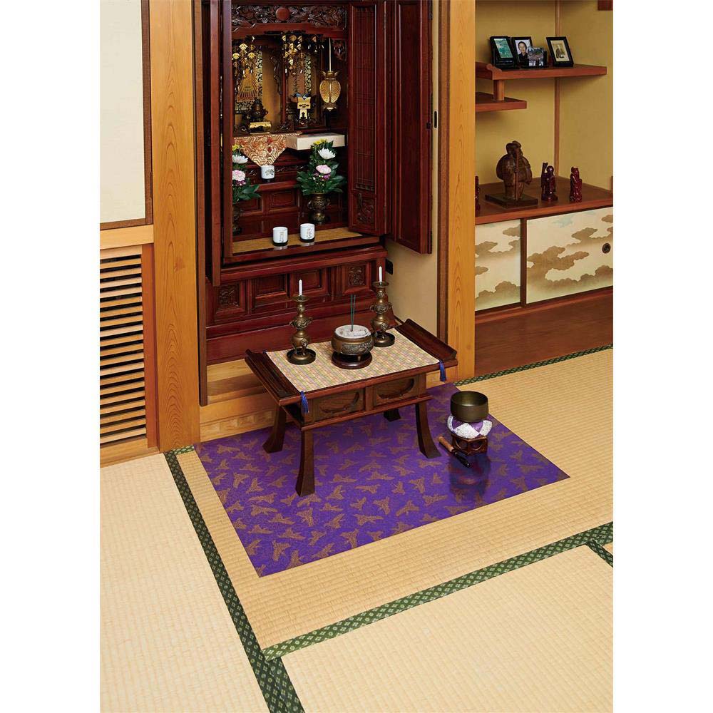 【楽天市場】コジット COGIT 防炎仏壇マット 鶴柄 90×60cm 37917：イーコンビ楽天市場店