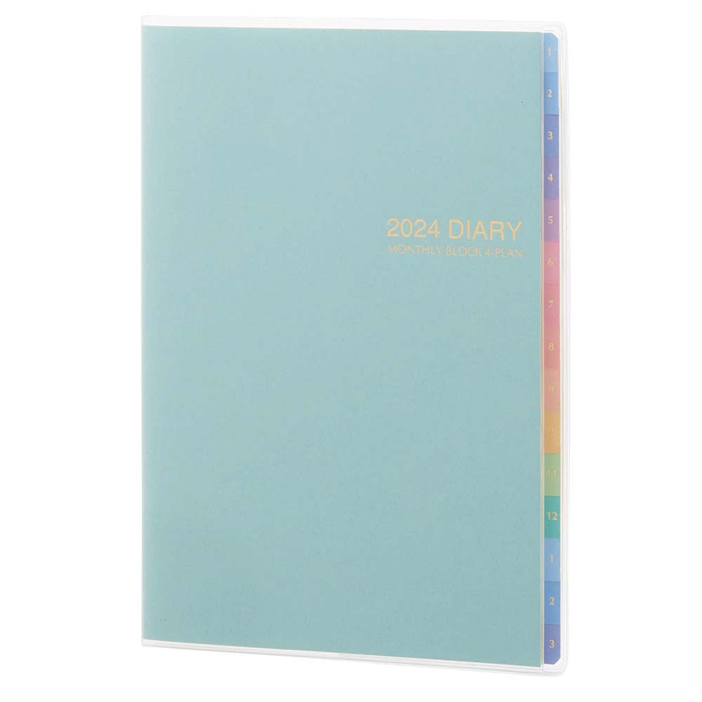 【楽天市場】レイメイ藤井 raymay フォープランダイアリーA5 グリーン RFD2454M 2024年度版 カラフル 12月始まり A5サイズ メモ 記録 手帳 記入 予定 緑：イーコンビ ...