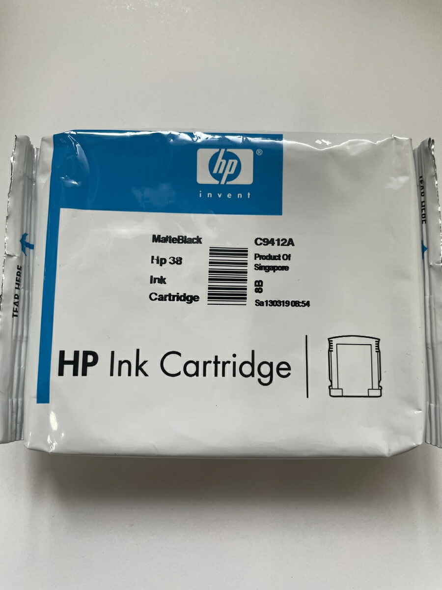 【楽天市場】HP38 マットブラック 純正インクカートリッジ アウトレット品 外箱無しHP38 matte Black C9412A 1個 ...