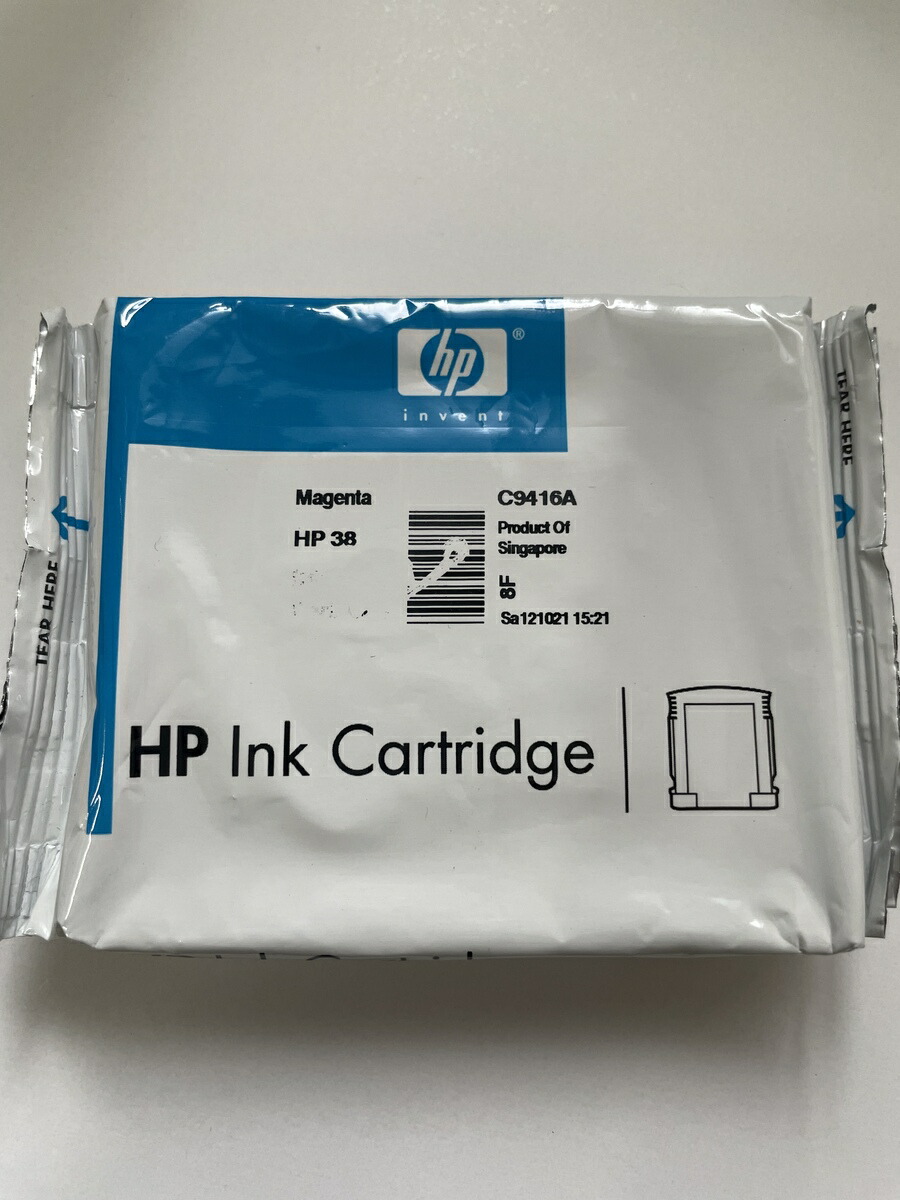 【楽天市場】HP38 マゼンタ 純正インクカートリッジ アウトレット品 外箱無しHP38 Magenta C9416A 1個(送料無料 ...