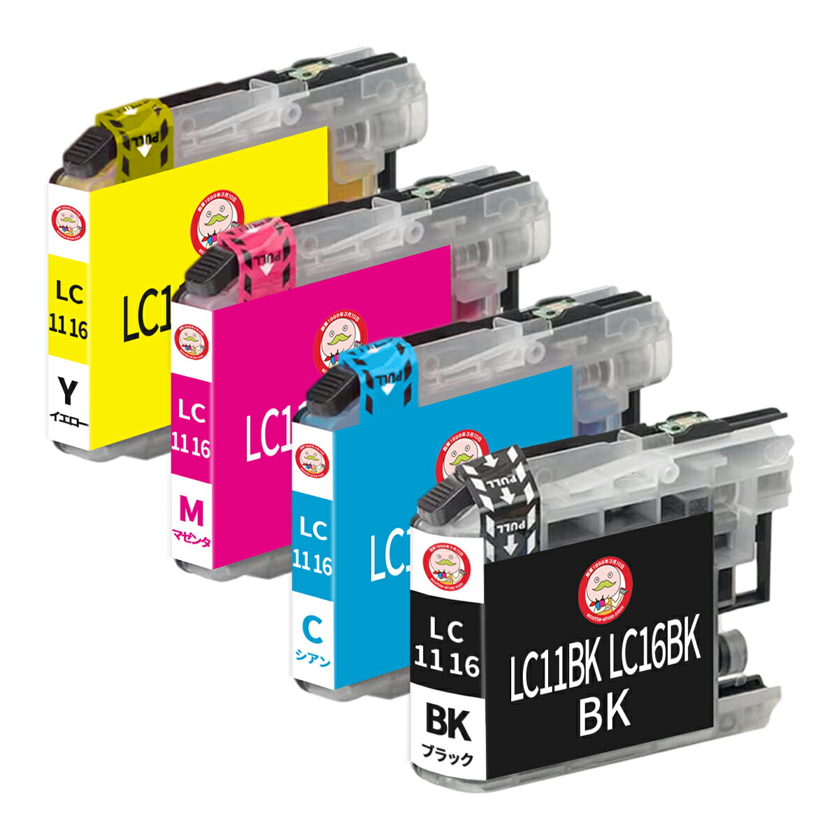 【楽天市場】LC11-4PK/LC16-4PK BR社用 プリンターインク 互換 4色 ┃ LC11-4PK LC16-4PK インク 互換 ...