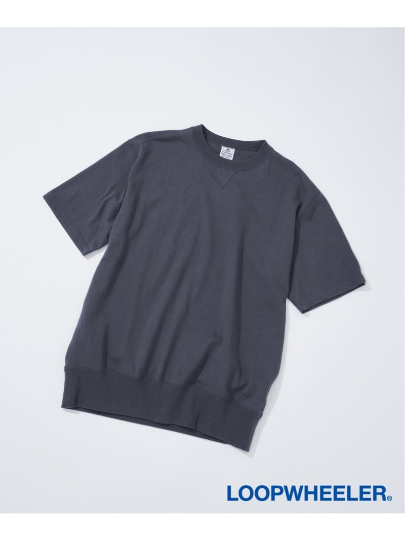 【楽天市場】《予約》LOOPWHEELER for LOWERCASE ツリテンジク スウェット型 ワイドTシャツ EDIFICE エディフィス トップス カットソー・Tシャツ グレー ...