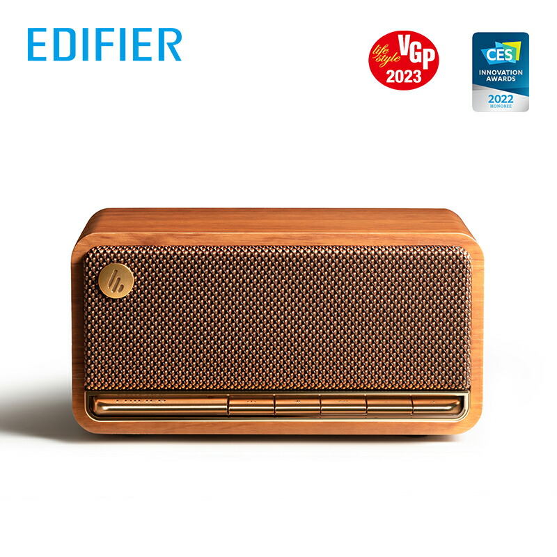 【楽天市場】Edifier MP230 スピーカー Bluetooth スピーカー 木製 ワイヤレス 小型 16時間音楽再生 TFカード Type-C 充電式 ベースプレーヤー AUX 対応 ...
