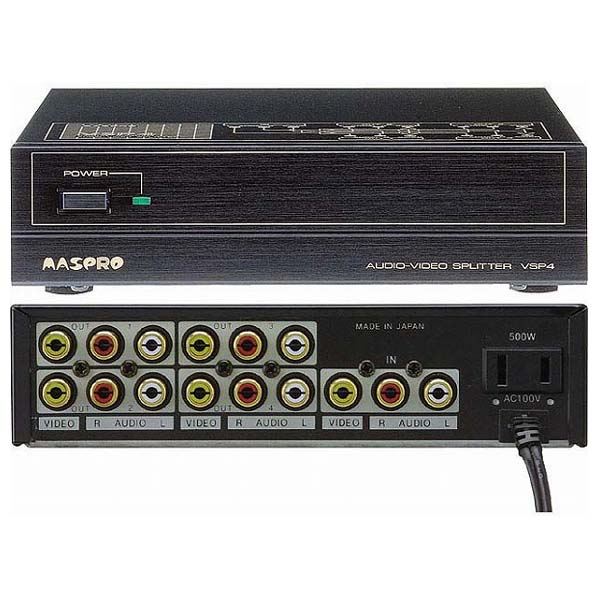 【楽天市場】マスプロ AV4分配器 VSP4 [VSP4]【JYMP】：エディオン 楽天市場店
