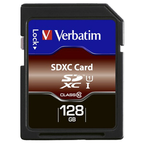 【楽天市場】Verbatim SDカード(128GB/UHS-1) ブラック SDXC128GJVBE [SDXC128GJVBE ...