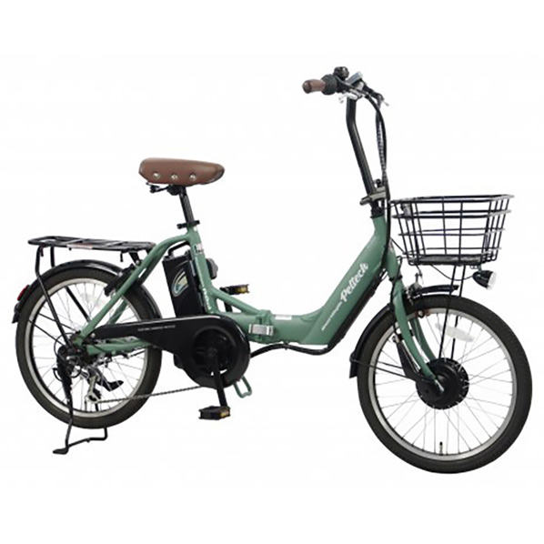 【楽天市場】PELTECH 20型電動アシスト自転車 フル装備 外装6段 カーキ TDN-212L-KH-12AH [TDN212LKH12AH]：エディオン 楽天市場店