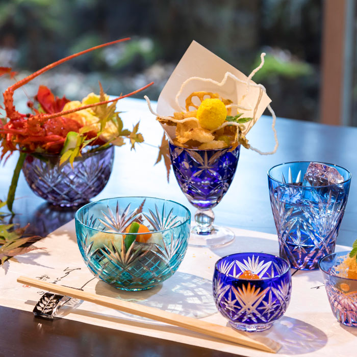 【楽天市場】江戸切子 ミニオールド ペア新色追加 ピンク・グリーン 【硝子工房 彩鳳 直営店】剣菱星文様 ブルー・ピンク／ピンク・グリーン ミニオールド ペア 木箱入り ※名入れ可能：江戸切子 ...