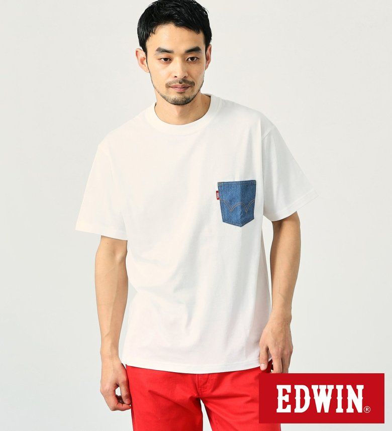 【楽天市場】【エドウイン公式】【SALE★21％OFF】デニムポケット Tシャツ 半袖 EDWIN エドウィン メンズ トップス：エドウインショップ（EDWIN）