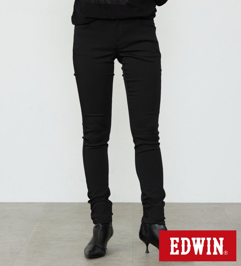 【楽天市場】【エドウイン公式】 FOREVER BLACK スキニーパンツ【アウトレット店舗・WEB限定】EDWIN エドウィン レディース：エドウインショップ（EDWIN）