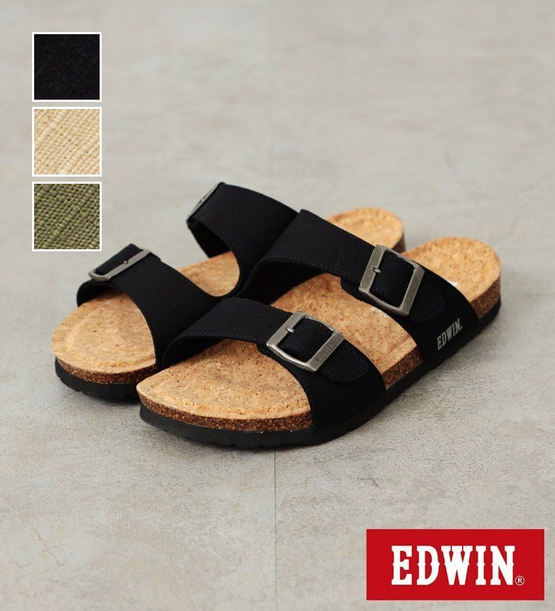 【楽天市場】【エドウイン公式】コルクフットベッドサンダル EW9301 EDWIN エドウィン コンフォートサンダル メンズサンダル 夏サンダル シューズ 靴：エドウインショップ（EDWIN）