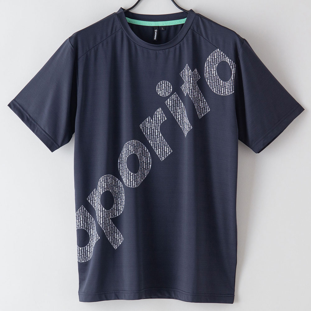 【楽天市場】アポリト Tシャツ メンズ ジャガードメッシュ TEE 205227045 チャコールグレー APORITO SPORTS WEAR：イイパワーズ 楽天市場店