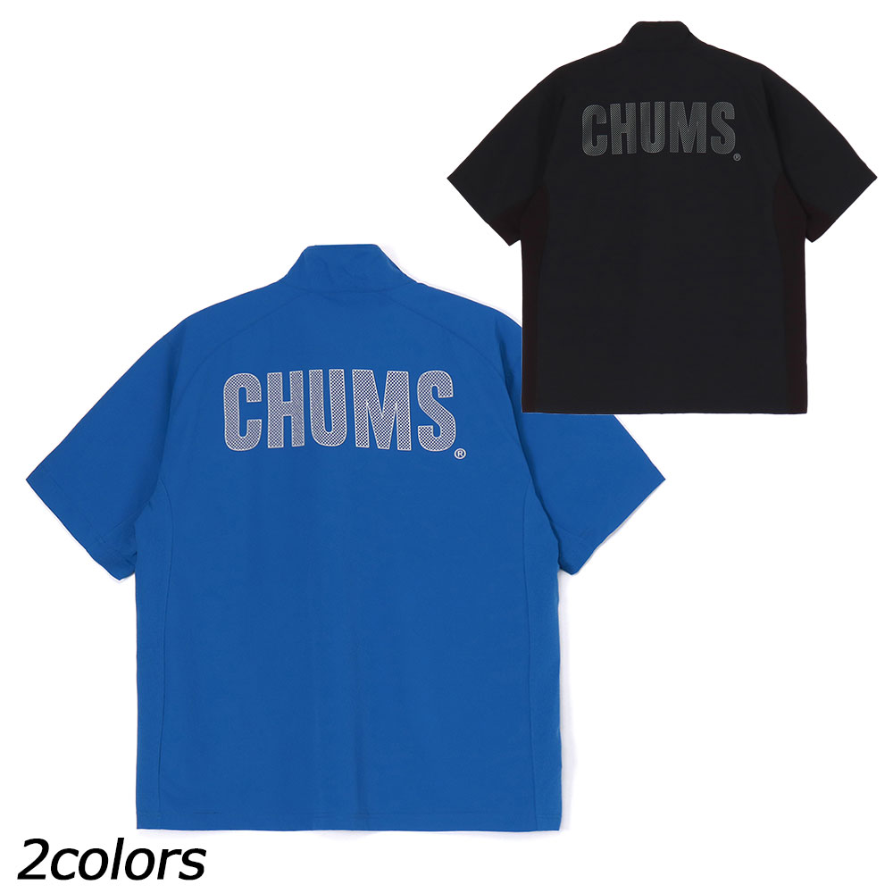【楽天市場】チャムス CHUMS エアトレイルストレッチチャムスハーフジップトップ CH01-2502 シャツ 半袖 ジップアップ 撥水 ストレッチ メンズ：イイパワーズ 楽天市場店