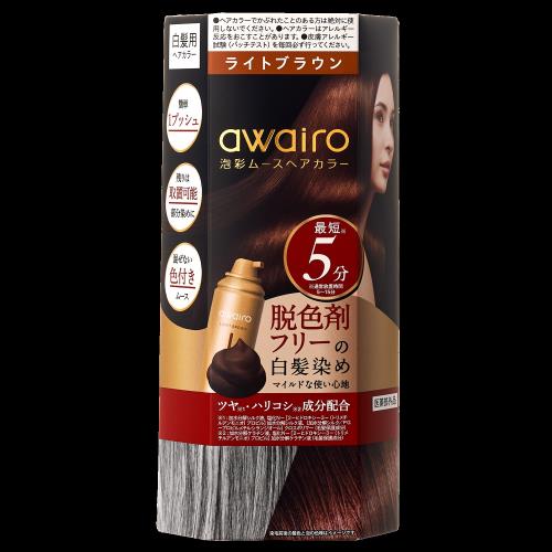 【楽天市場】I−ne アワイロ ムースヘアカラー ライトブラウン 80g awairo：ウエルシア楽天市場支店