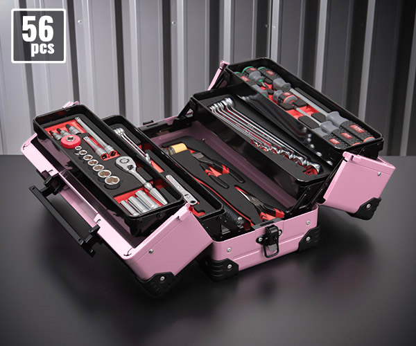 【楽天市場】2025SK限定カラー KTC SK35625WZCP 9.5sq. 工具セット 56点 京都機械工具 EK-10ACP採用 携行性に優れたスタンダード アイスピンク：エヒメマシン ...