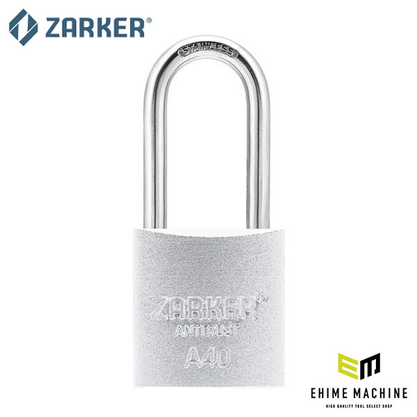 【楽天市場】ZARKER A40-S 防錆南京錠 シルバー/ブリスター ザーカー 鍵 カギ：エヒメマシン 楽天市場店