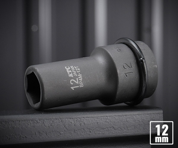 【楽天市場】KTC BP4M-12TP サイズ12mm ピン・リング付 12.7sq.インパクトレンチ用薄肉セミディープソケット 工具 京都機械工具：エヒメマシン 楽天市場店
