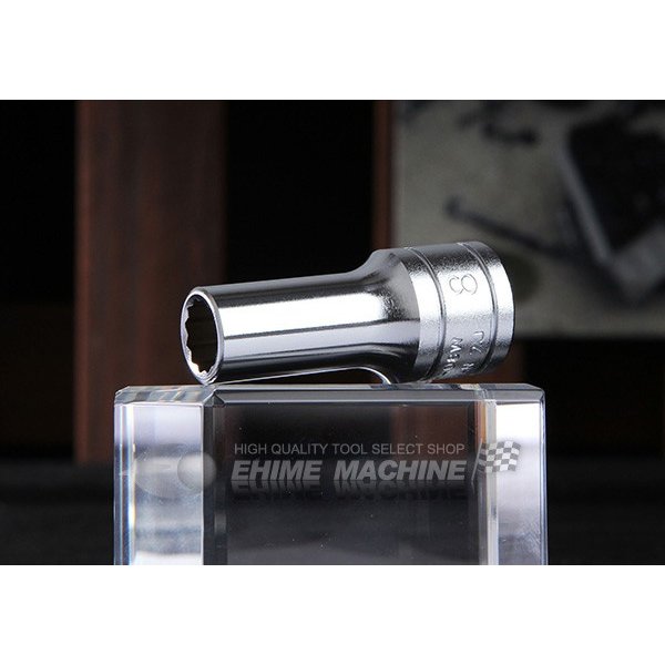 【楽天市場】KTC B3M-08W サイズ8mm 9.5sq.十二角セミディープソケット 工具 京都機械工具 【ネコポス対応】：エヒメマシン 楽天市場店
