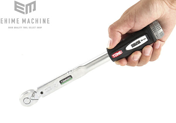 【楽天市場】TONE T3MN20-QL 9.5sq.プレセット形トルクレンチ ダイレクトセットタイプ 校正証明書付 トネ 工具 ...