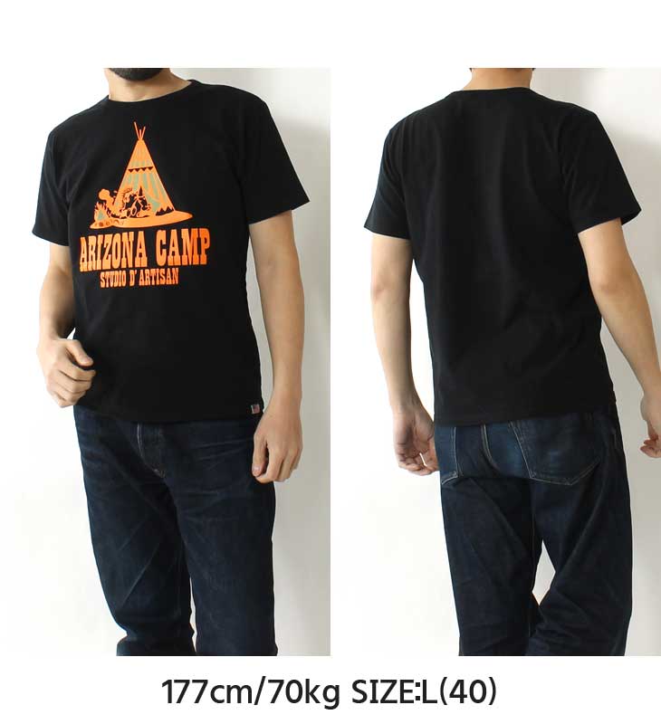 【楽天市場】ダルチザン Tシャツ 2023春夏 新作 8105B STUDIO D'ARTISAN ARIZONA CAMP USAコットン ...
