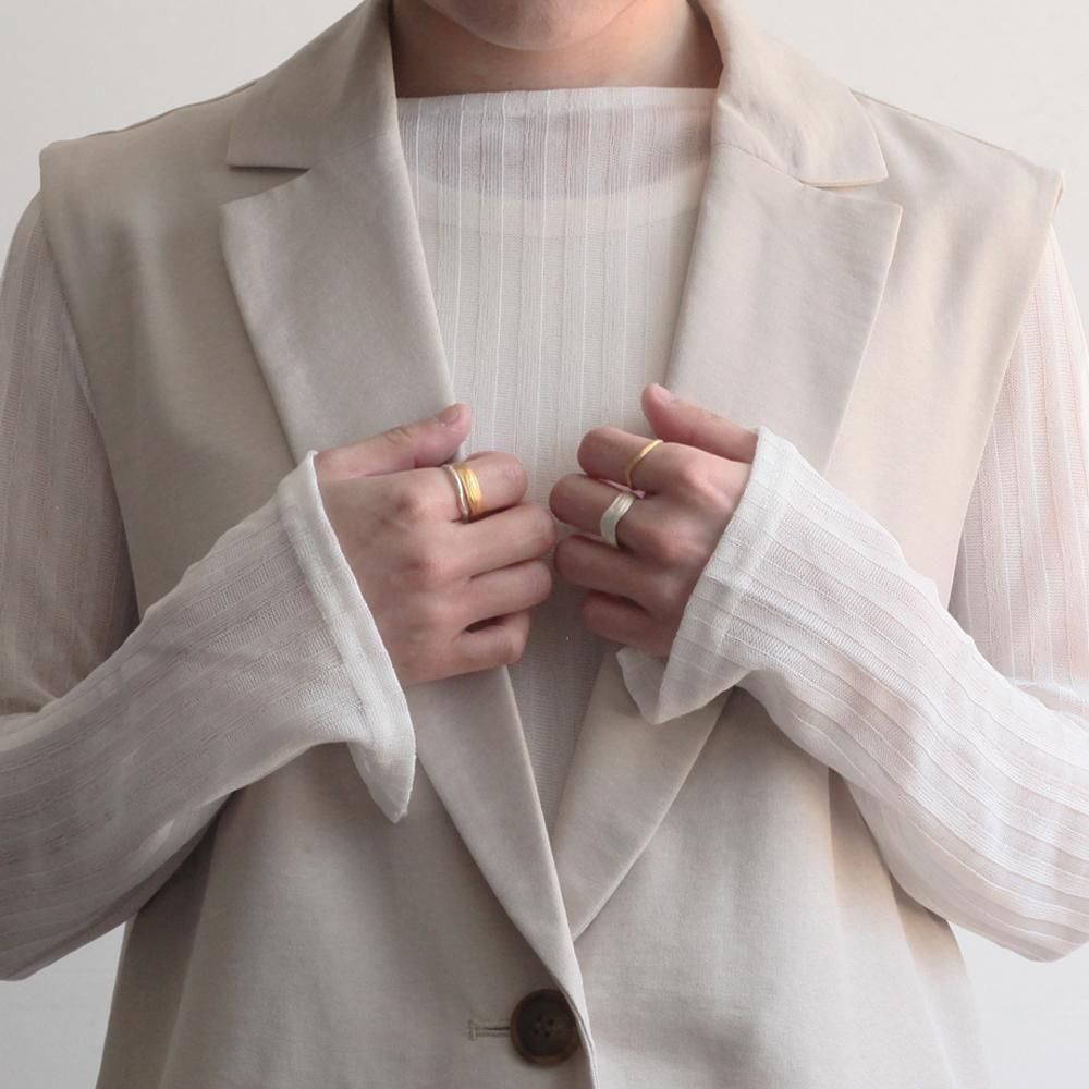 【楽天市場】BYOKA ビョーカ R3201 SANDY RING 1 リング シルバー プチギフト お祝い 買いまわり プレゼント レディース アクセサリー 人気 指輪 大人 シンプル ...