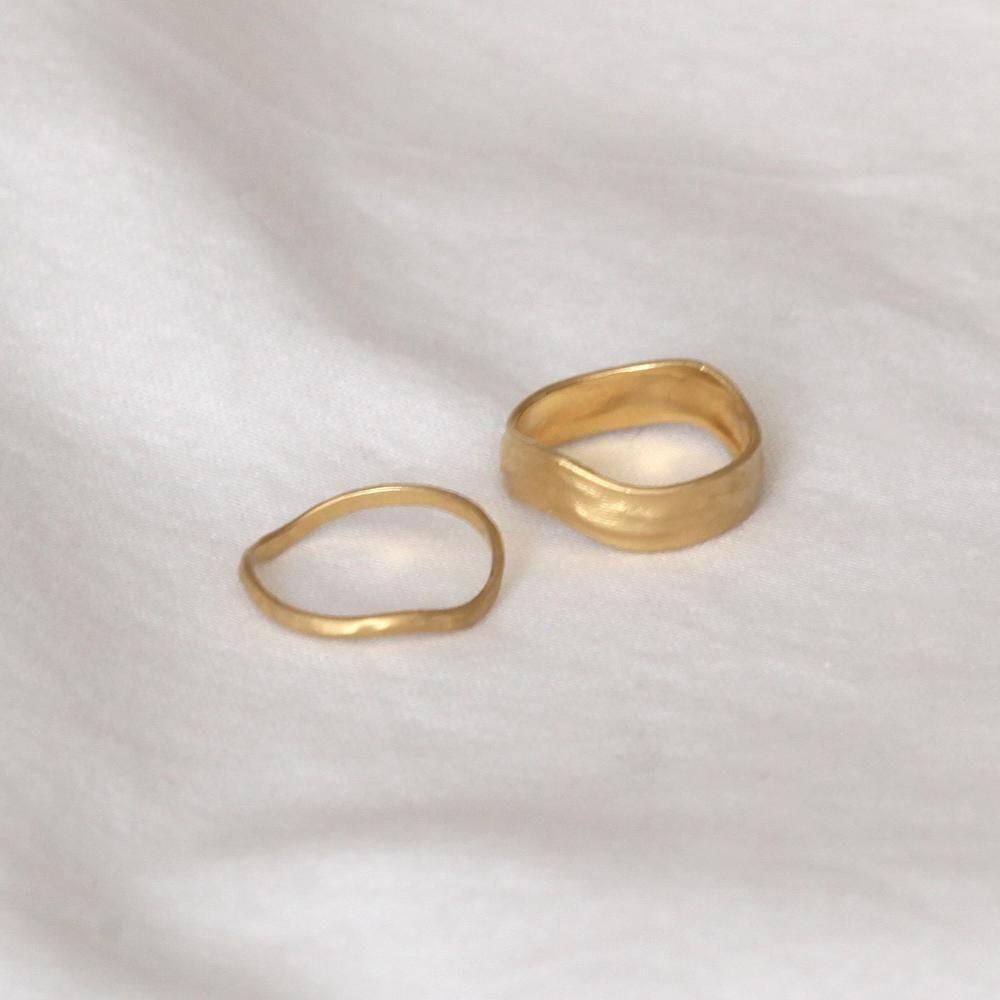 【楽天市場】BYOKA ビョーカ GR3201 G.SANDY RING 1 リング ゴールド プチギフト お祝い 買いまわり プレゼント レディース アクセサリー 人気 スリム 指輪 ...