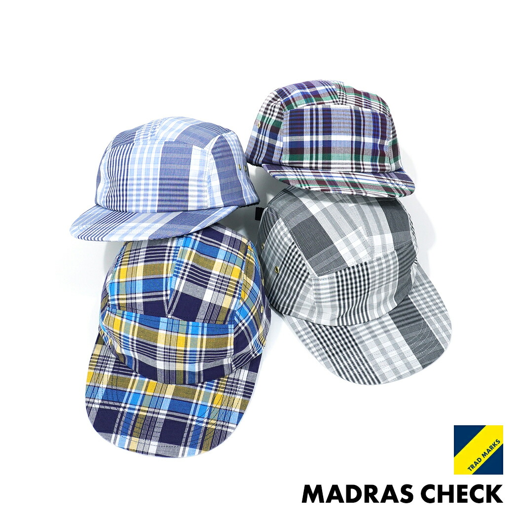 【楽天市場】\ 楽天 スーパーセール! ／ Trad Marks トラッドマークス / Basic Jet Cap Madras Check -全4色 ベーシックジェットキャップ チェック 柄 ...