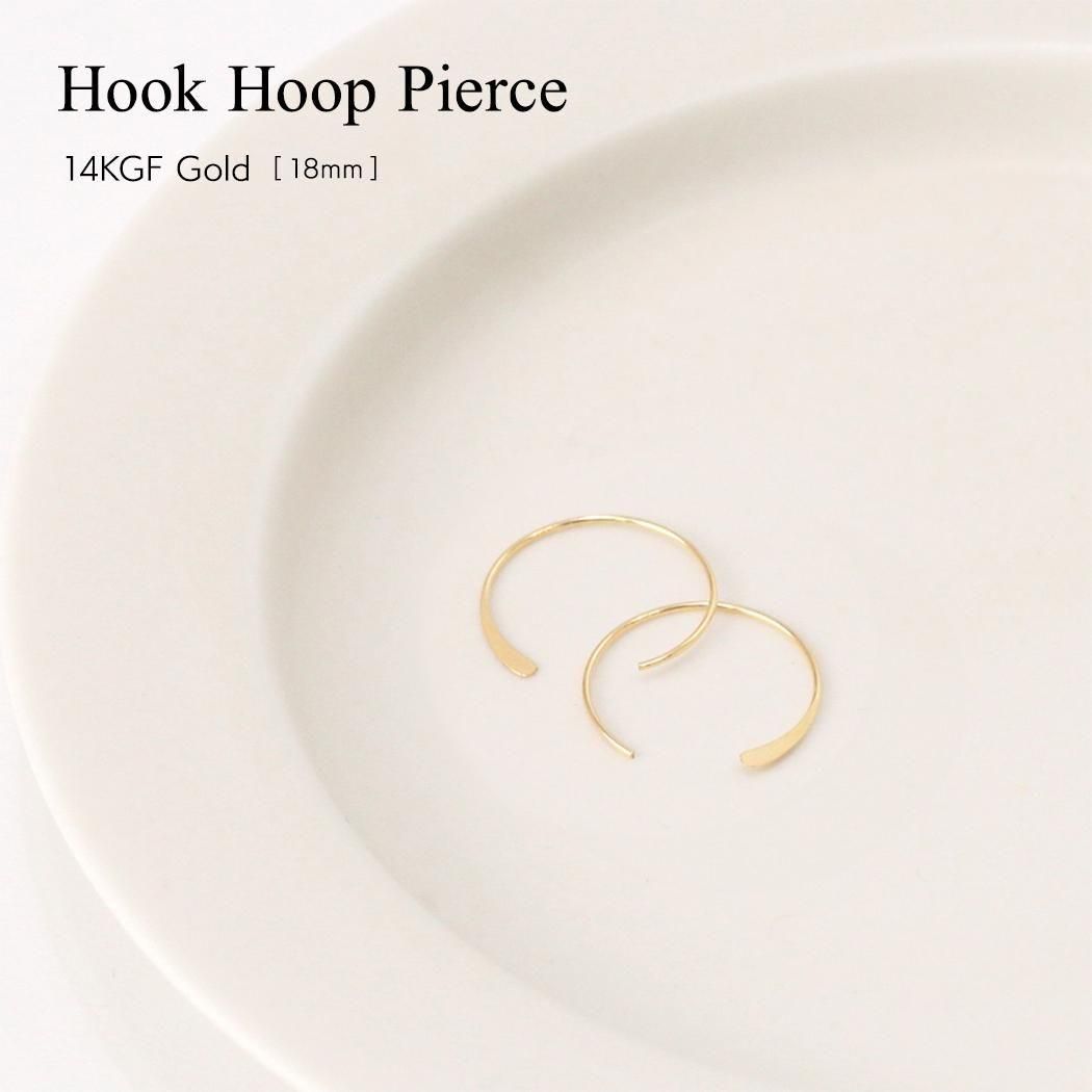 【楽天市場】sinc（シンク） / キャッチレス フック フープ ピアス ゴールドフィルド 14KGF / 02C0152GFE -18mm (両耳タイプ) ペア レディース アクセサリー ...