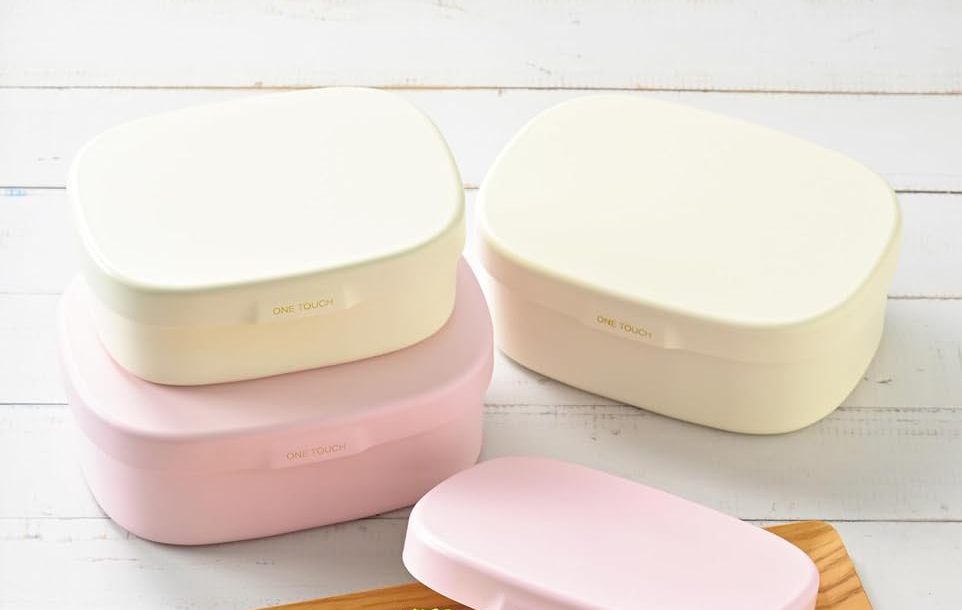 【楽天市場】さっと洗えるお弁当箱 M 600 HAKOYA ランチボックス ワンタッチランチ 一段 弁当箱 600ml プラスチック 仕切り：癒し屋