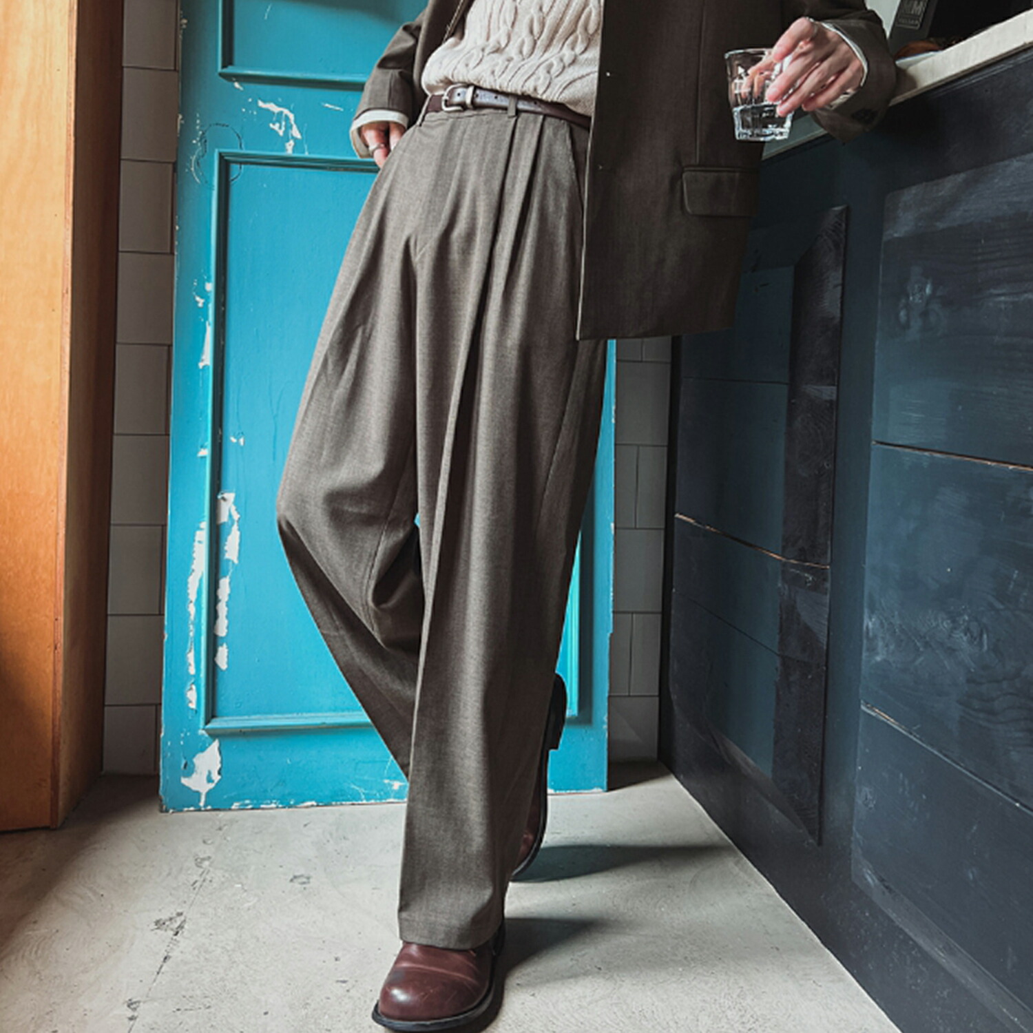【楽天市場】【送料無料】ツープラン【2plan】Milo two-tuck wide slacks / マイロツータックワイドスラックス【公式 ...