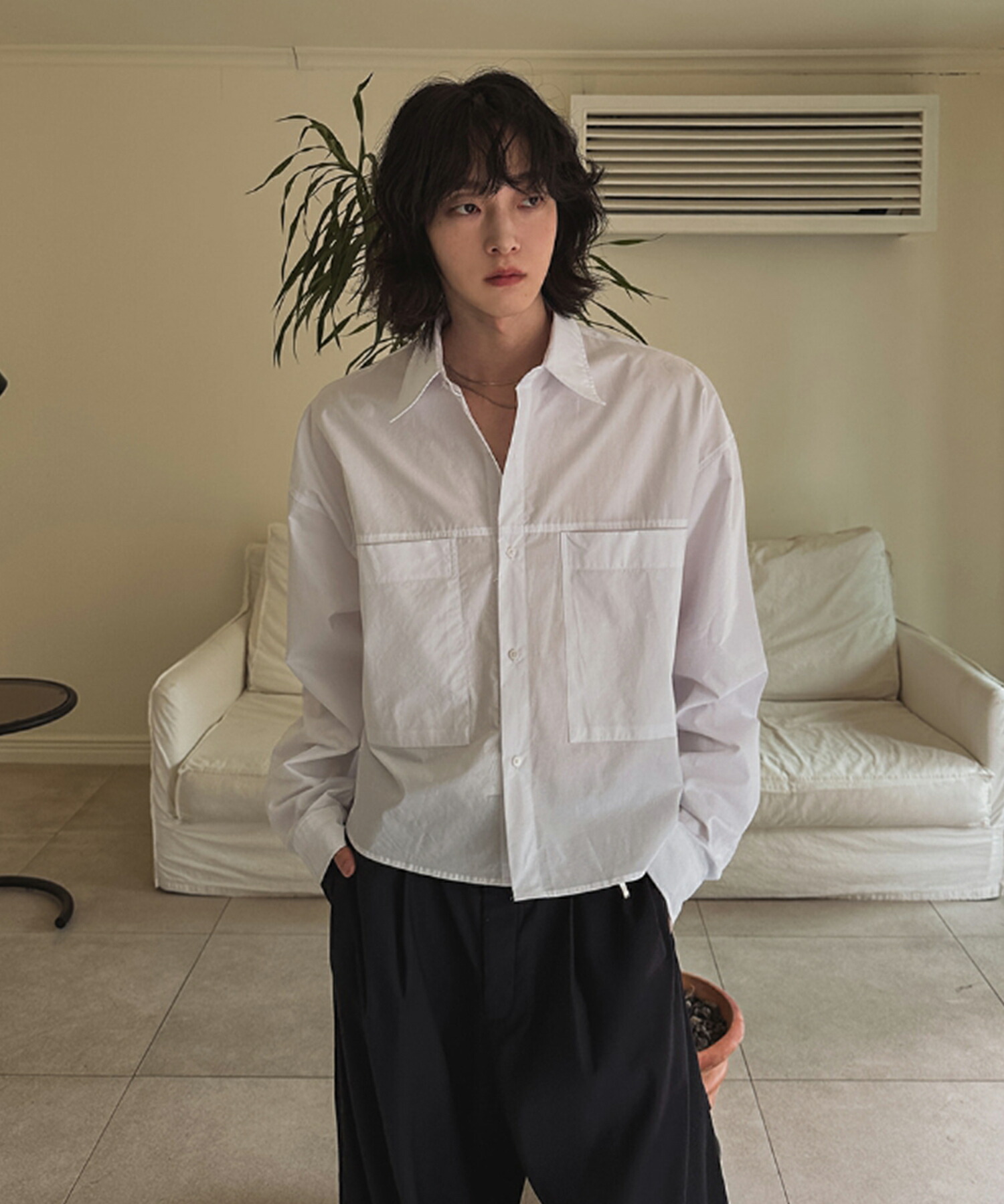 【楽天市場】【送料無料】ツープラン【2plan】KD Two Pocket Crop Shirt / ケイディツーポケットクロップシャツ【公式 ...