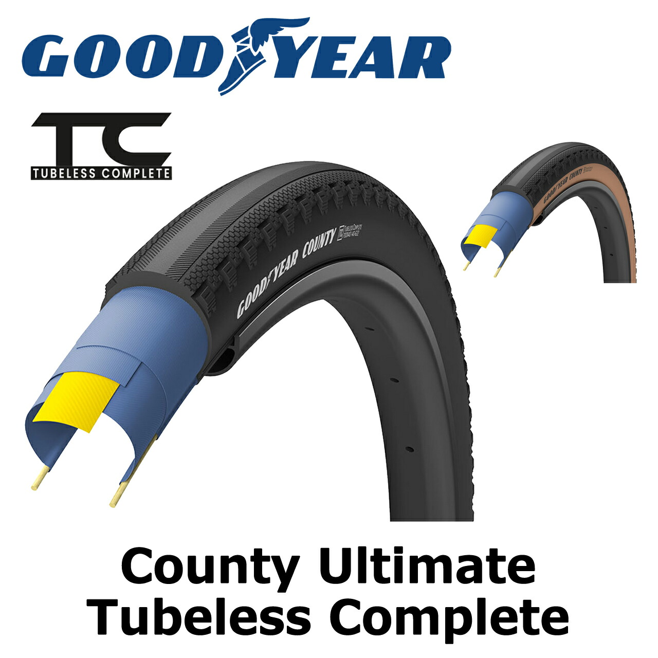【楽天市場】GOODYEAR County Ultimate Tubeless Complete（グッドイヤー/カウンティ アルティメイト ...