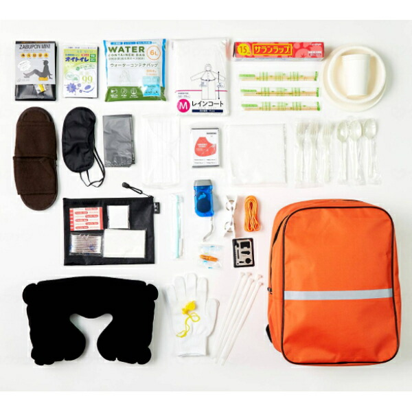 【楽天市場】【4日20:00-最大半額クーポン】防災セット 非常用持ち出し袋 防災リュック33点セット WPB-BRS-33 和弘プラスチック ...